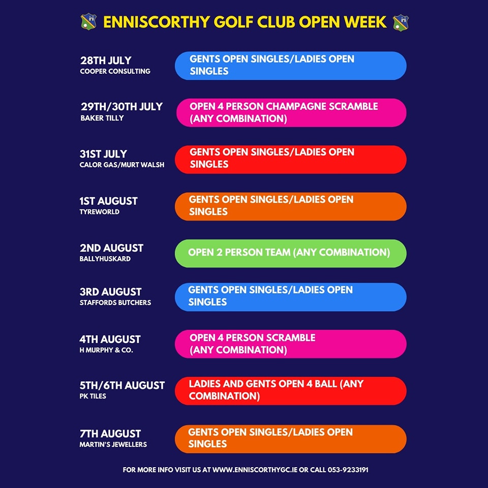 Welcome to Enniscorthy Golf Club - Enniscorthy Golf Club